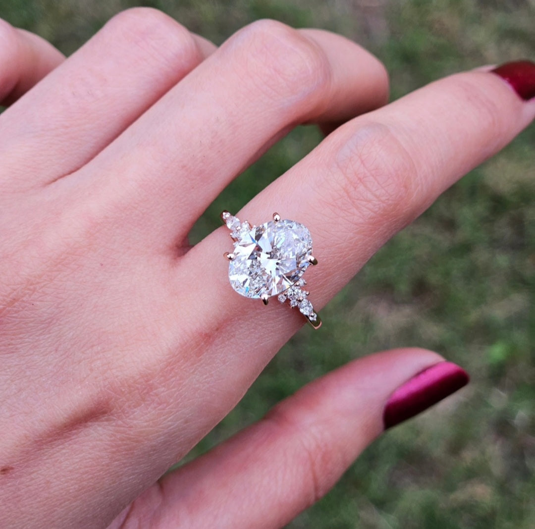 Oval Diamond Engagement Rings | GEMNOMADS